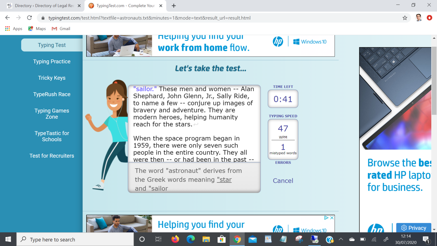 Typing Tests - which test is the best? - TP Transcription